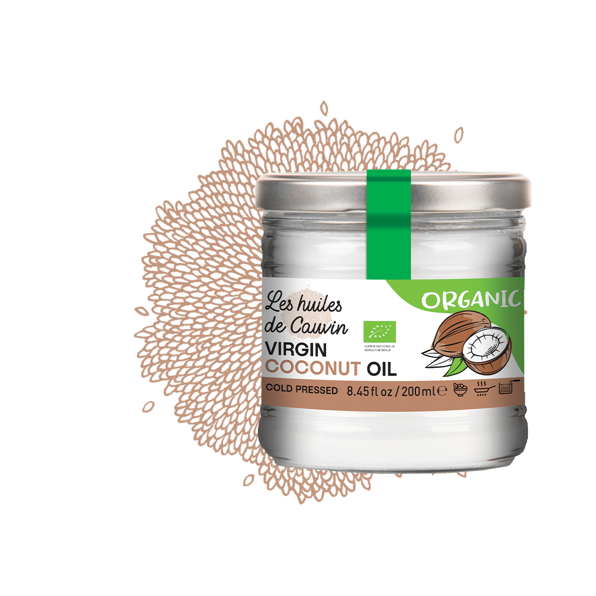 Huile vierge de Noix de Coco BIO - Export - Huile Cauvin
